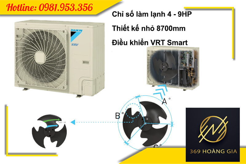 Bảng báo giá điều hòa Daikin VRV S tốt nhất | 369 Hoàng Gia