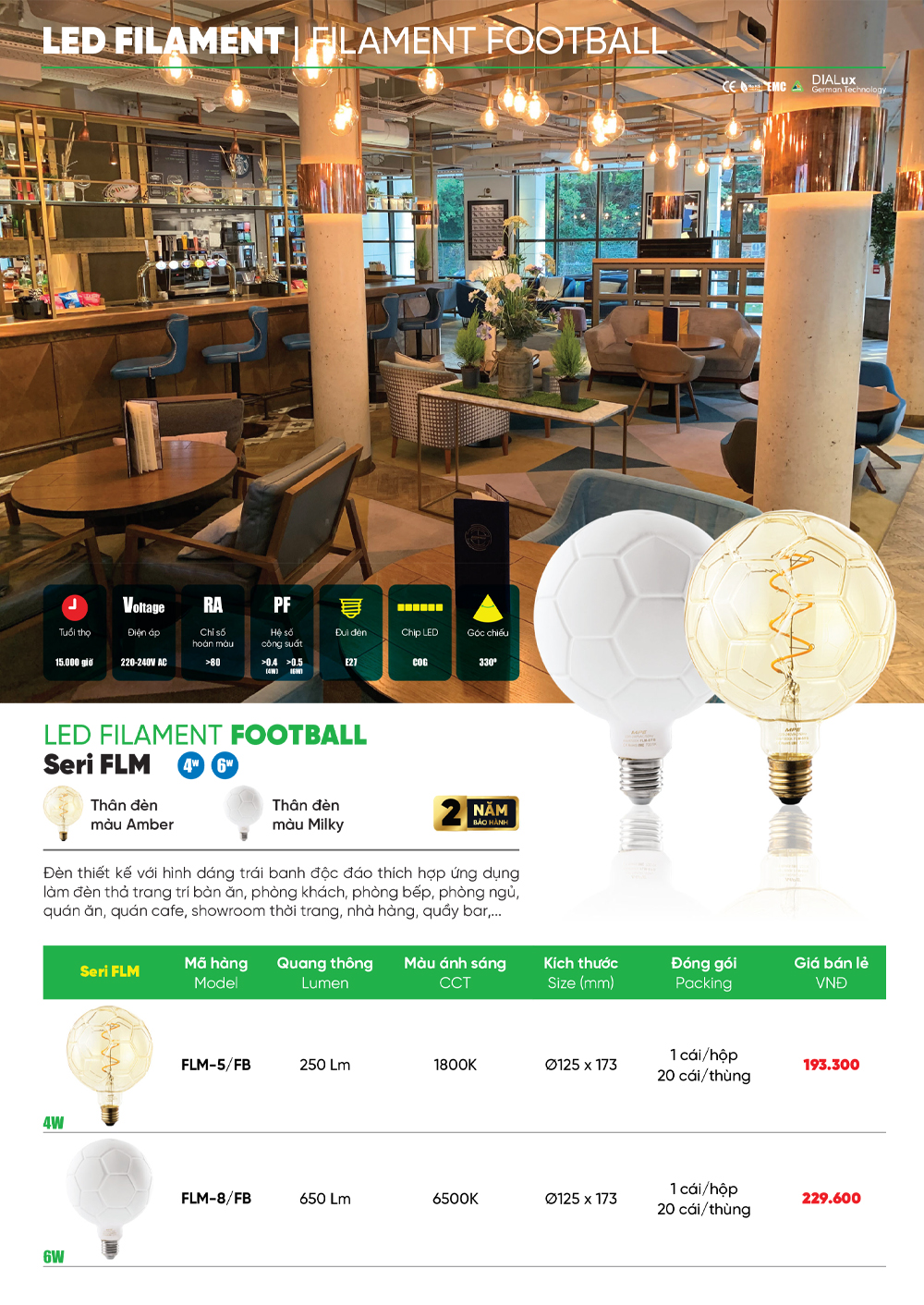 Đèn LED Buld Filament MPE là gì? giá bao nhiêu? | 369 Hoàng Gia